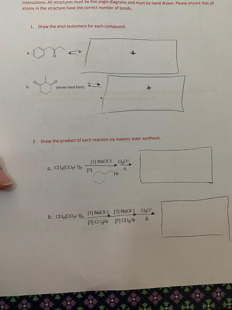 Solved Instructions: All structures must be line angle | Chegg.com
