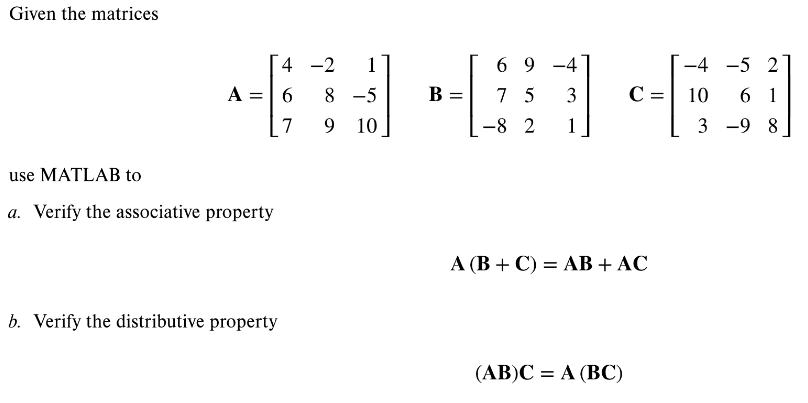 Solved Given the matrices | Chegg.com