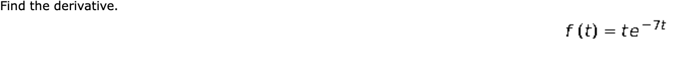 Solved Find the derivative. f left-parenthesis | Chegg.com