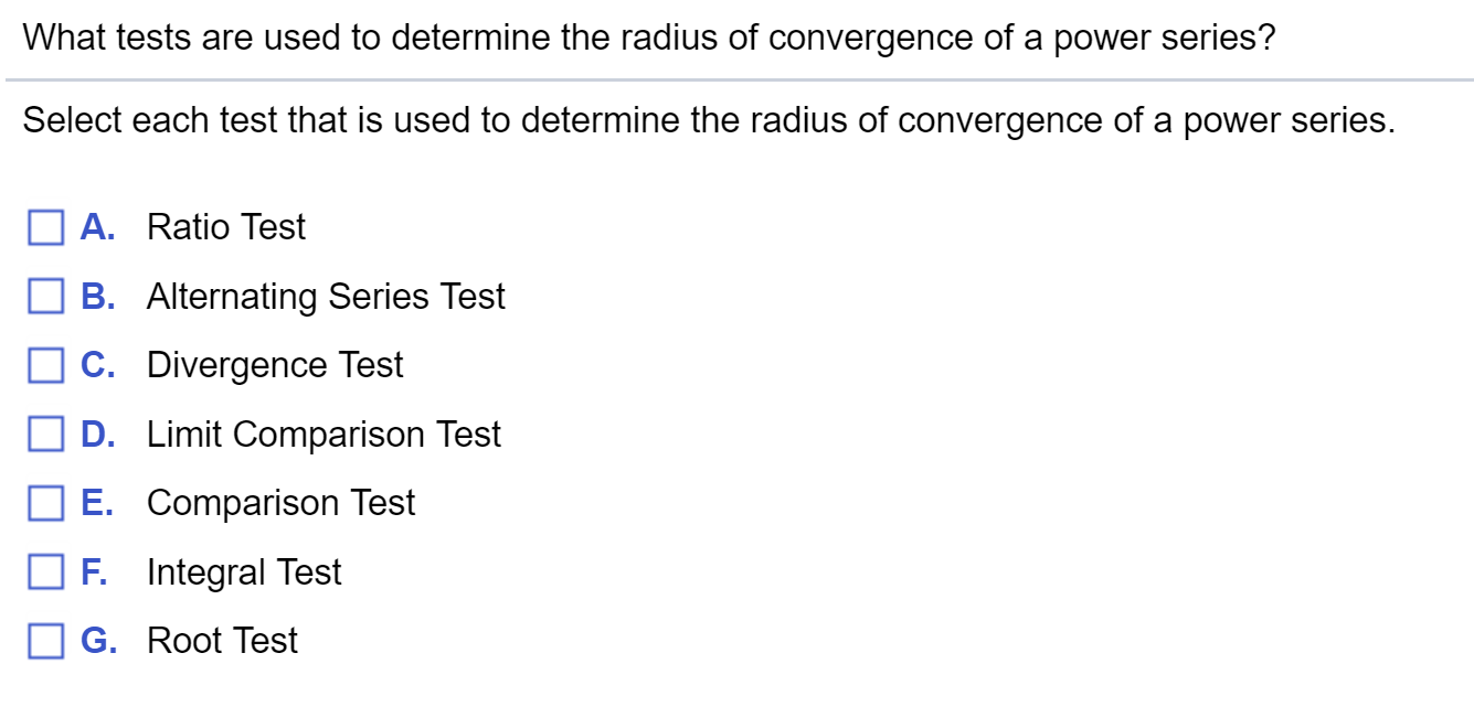 Solved What tests are used to determine the radius of | Chegg.com