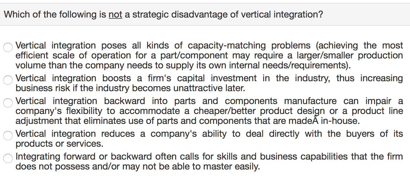 Solved Which of the following is not a strategic | Chegg.com
