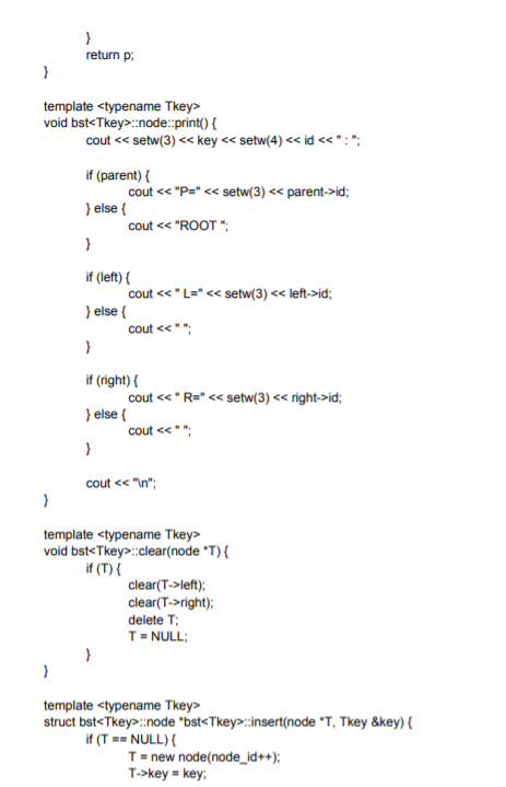 For 90 points, modify BST.h as necessary to compile | Chegg.com