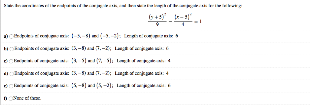 Solved State the coordinates of the endpoints of the | Chegg.com