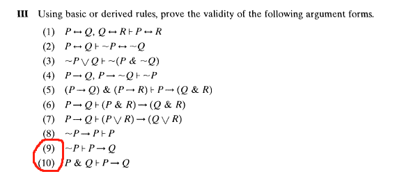 Solved III Using basic or derived rules, prove the validity | Chegg.com Solved III Using basic or derived rules, prove the validity | Chegg.com