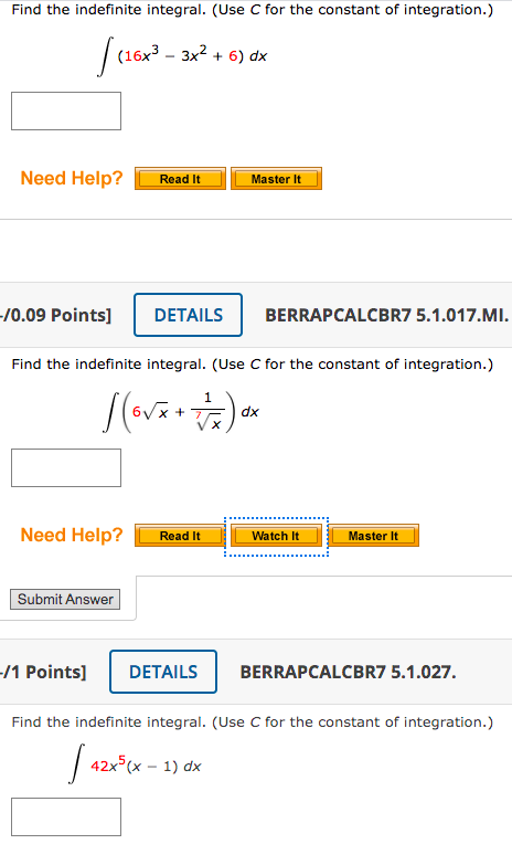 Solved Find the indefinite integral. (Use C for the constant | Chegg.com