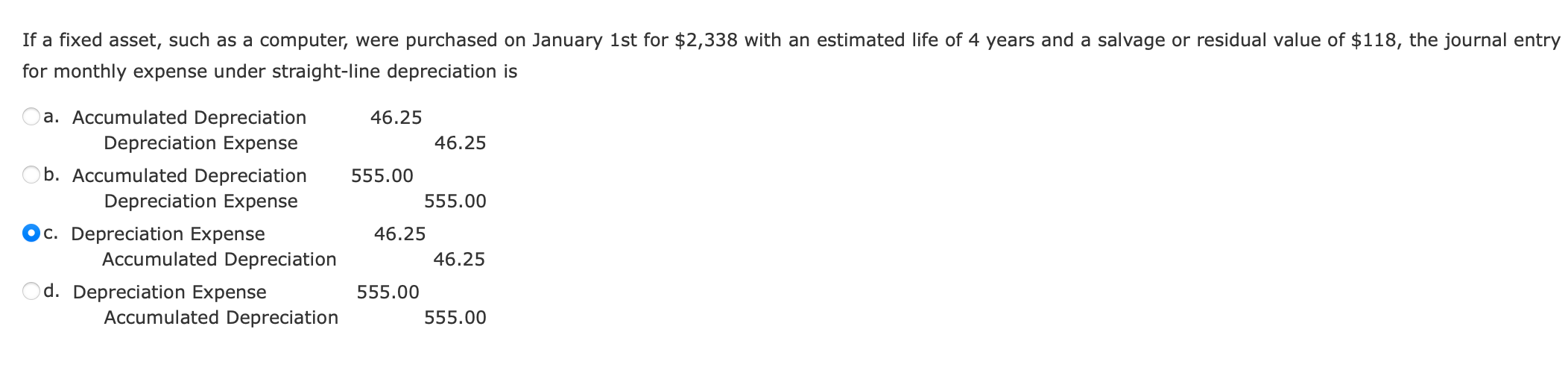 Solved If a fixed asset, such as a computer, were purchased | Chegg.com