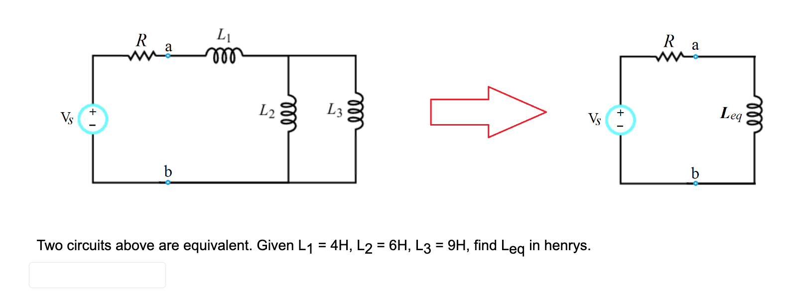 Solved Two circuits above are equivalent. Given | Chegg.com