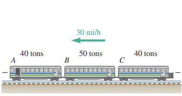 Solved The subway train shown is traveling at a speed of 30 | Chegg.com