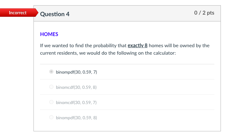 Solved HOMES If we wanted to find the probability that | Chegg.com