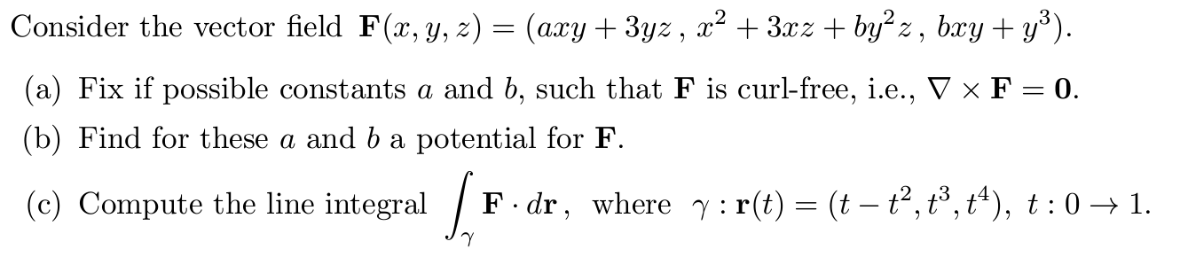 Solved Regarding multivariable calculus:Consider the | Chegg.com