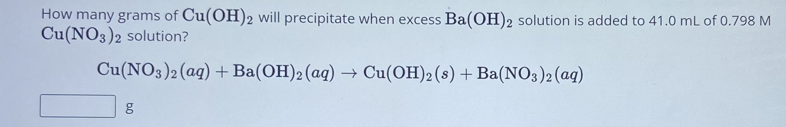 Solved What mass of iron(III) hydroxide precipitate can be | Chegg.com