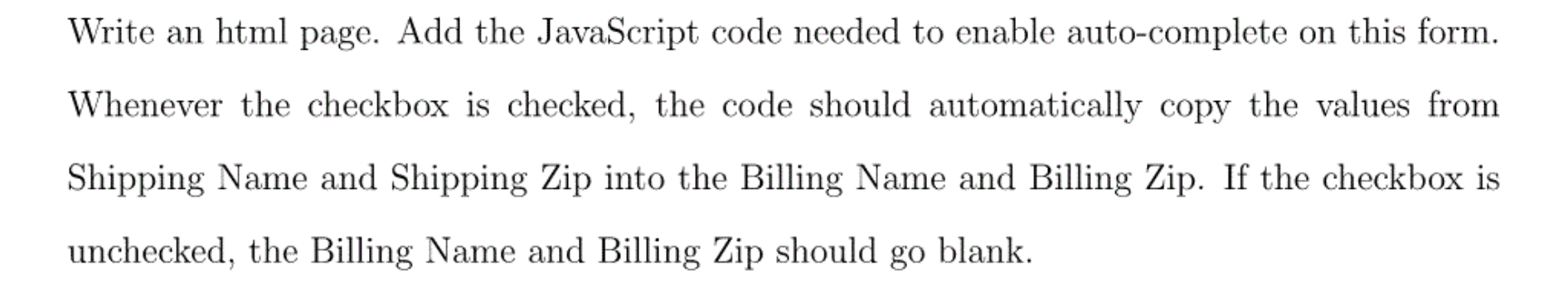 Solved Write an html page. Add the JavaScript code needed to | Chegg.com