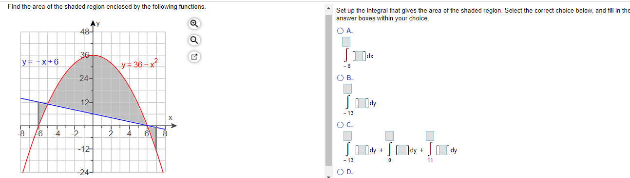 Solved Find the area of the shaded region enclosed by the | Chegg.com