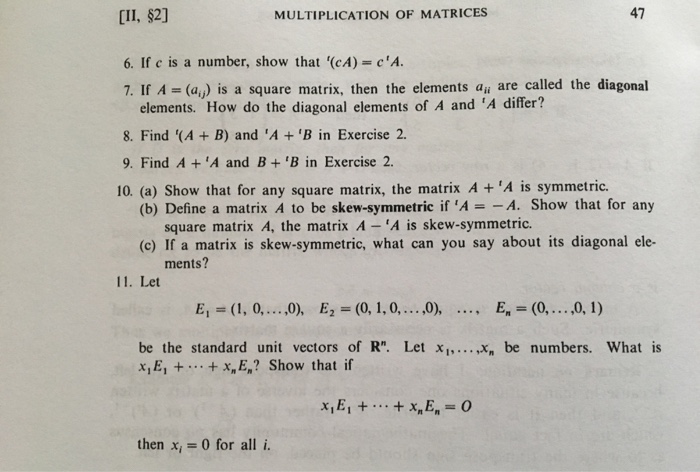Solved Exercises 1, §3 1. Find A A for each of the following | Chegg.com