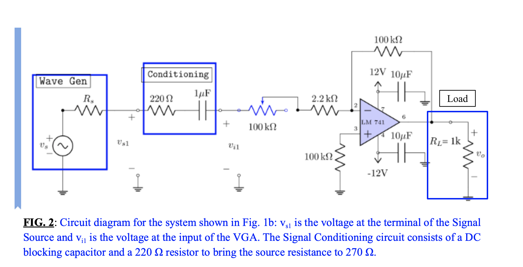 Solved FIG. 2: Circuit diagram for the system shown in Fig. | Chegg.com