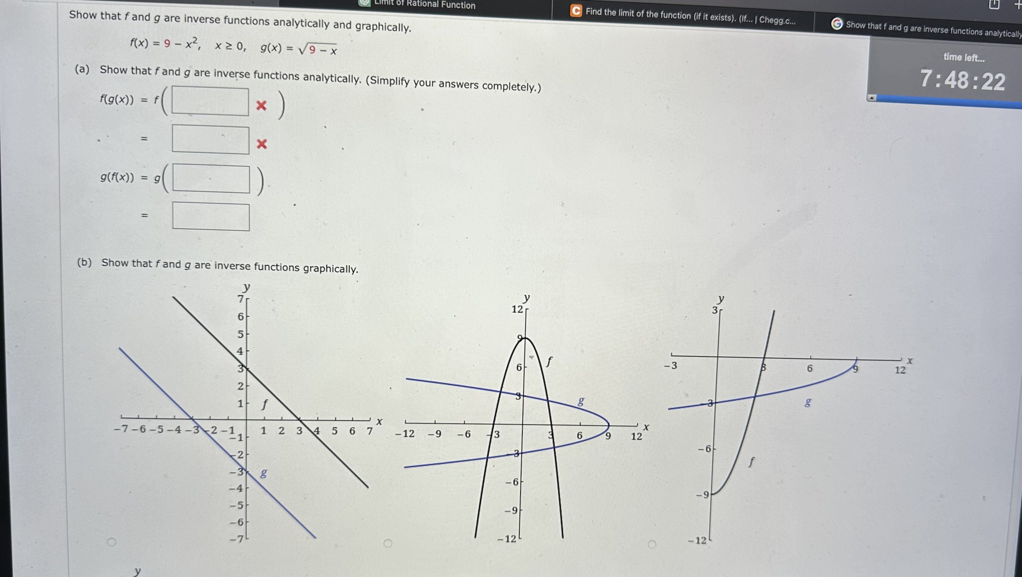 Solved Show that \\( f \\) and \\( g \\) are inverse | Chegg.com