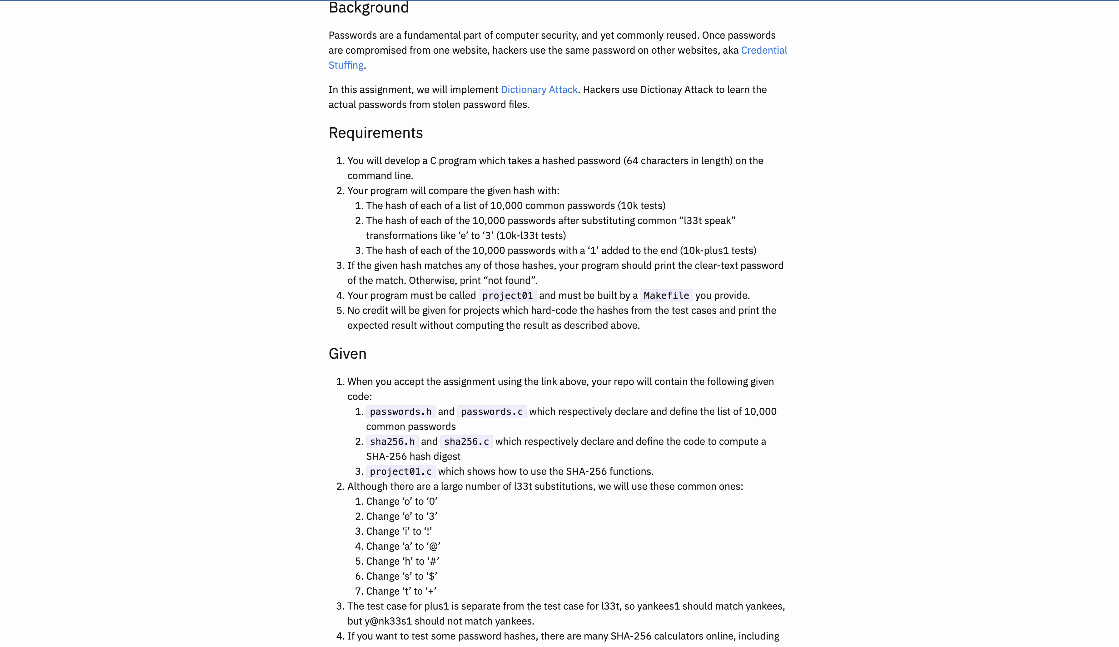 Solved 1[ tests ]] name = "password" input = ["./\$project", | Chegg.com