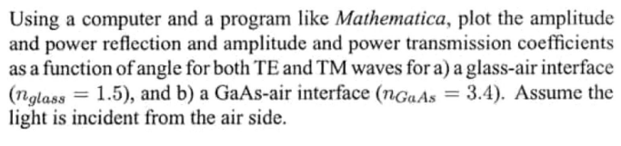 Solved Using a computer and a program like Mathematica or | Chegg.com