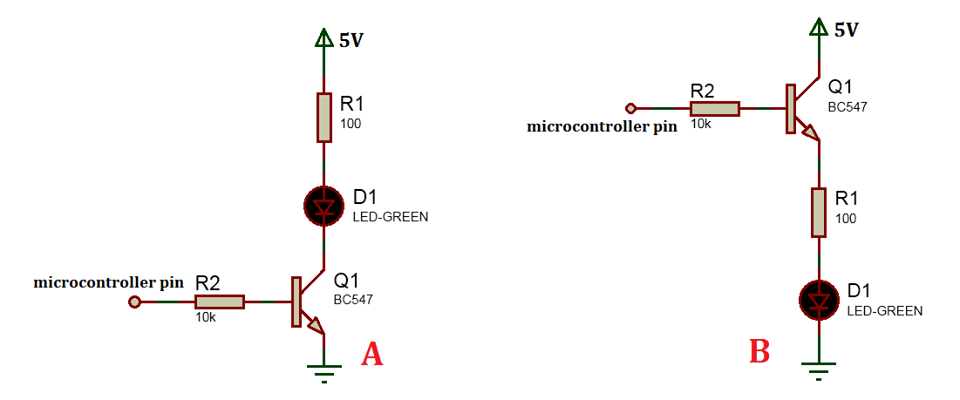 Solved For a low side switching circuit and a High side | Chegg.com
