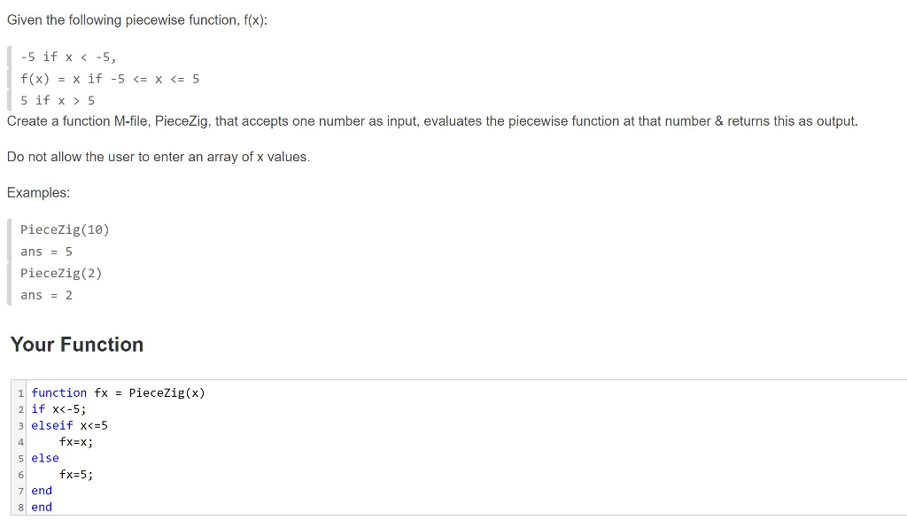 Solved Given the following piecewise function, f(x): 5 | Chegg.com