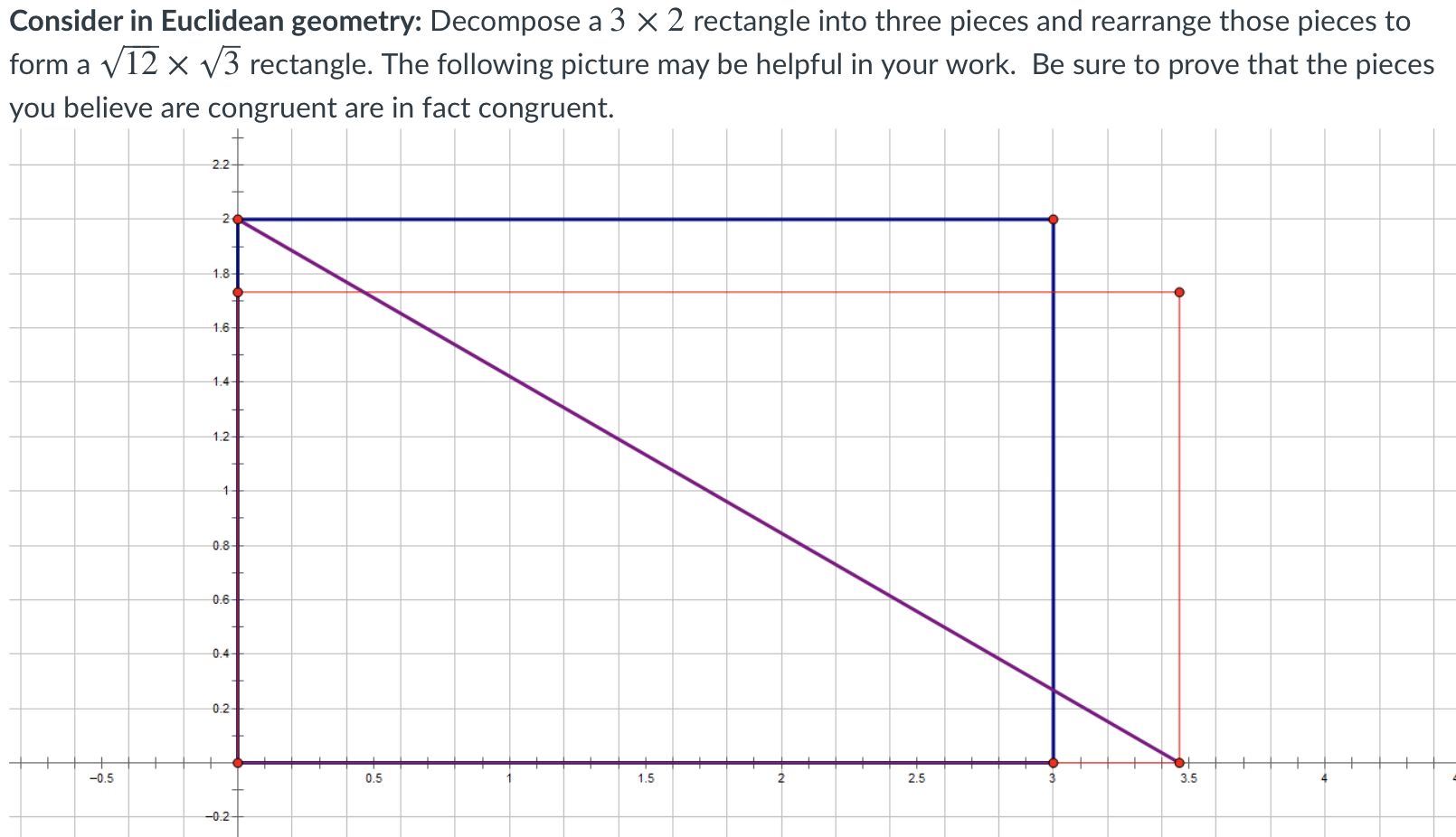 Solved Consider in Euclidean geometry: Decompose a 3 x 2 | Chegg.com