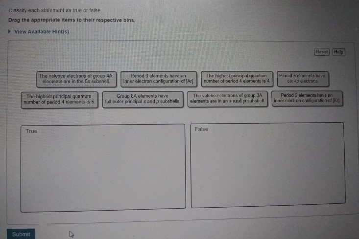 Solved Classify each statement as true or false. Drag the | Chegg.com