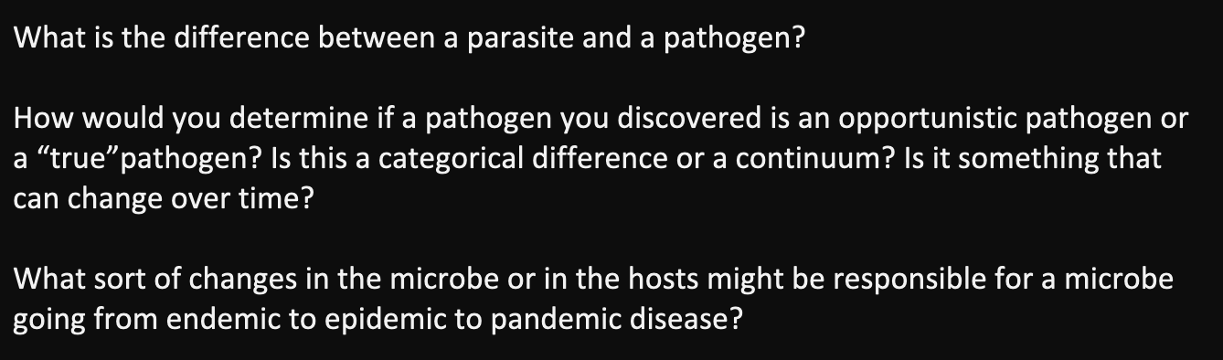 Solved What is the difference between a parasite and a | Chegg.com