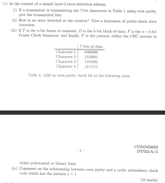 Solved (c) In the context of a simple layer-2 | Chegg.com