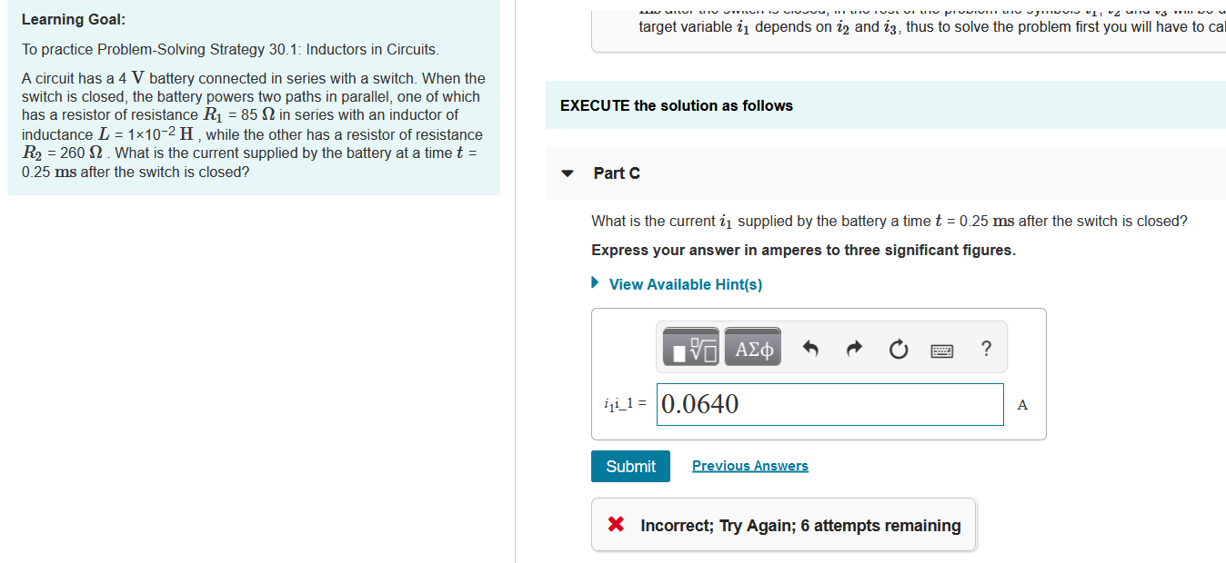 Solved Learning Goal: To practice Problem-Solving Strategy | Chegg.com