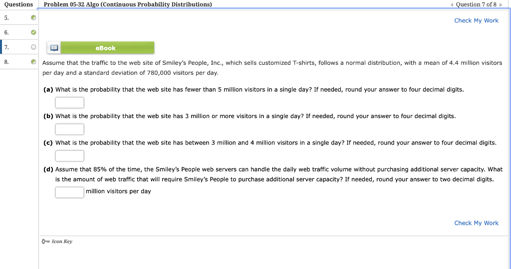 Solved Questions Problem 05-32 Algo (Continuous Probability | Chegg.com