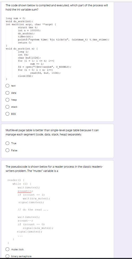 Solved The code shown below is compiled and executed, which | Chegg.com