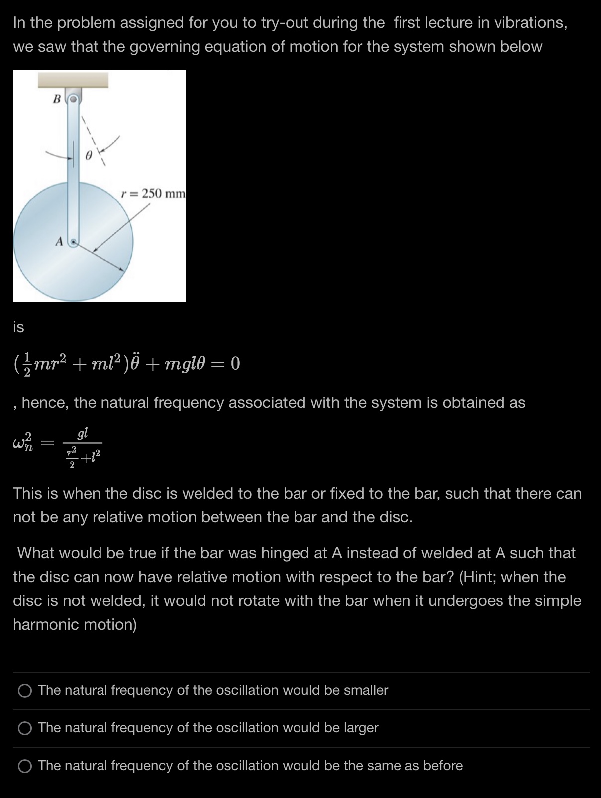 Solved In the problem assigned for you to try-out during the | Chegg.com