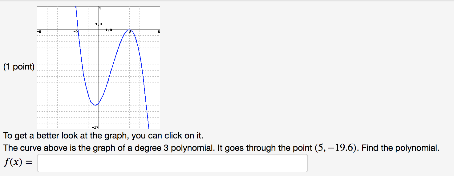 Solved (1 point) - -- - ---------------- To get a better | Chegg.com