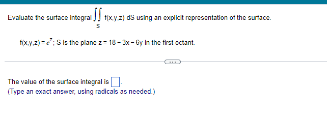 Solved Evaluate the surface integral ∬Sf(x,y,z)dS using an | Chegg.com