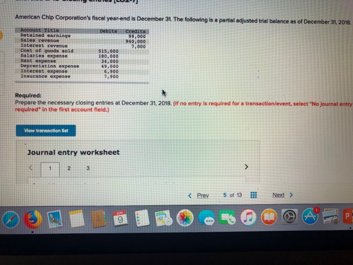 Solved Exercise 2-16 External transactions and adjusting | Chegg.com