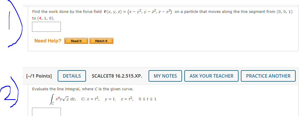 Solved Find the work done by the force field F(x, y, z) = (x | Chegg.com