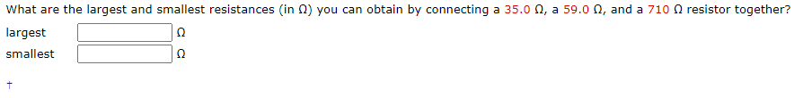 Solved What are the largest and smallest resistances (in ) | Chegg.com