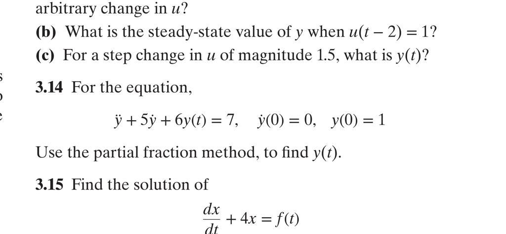Solved arbitrary change in u? (b) What is the steady-state | Chegg.com