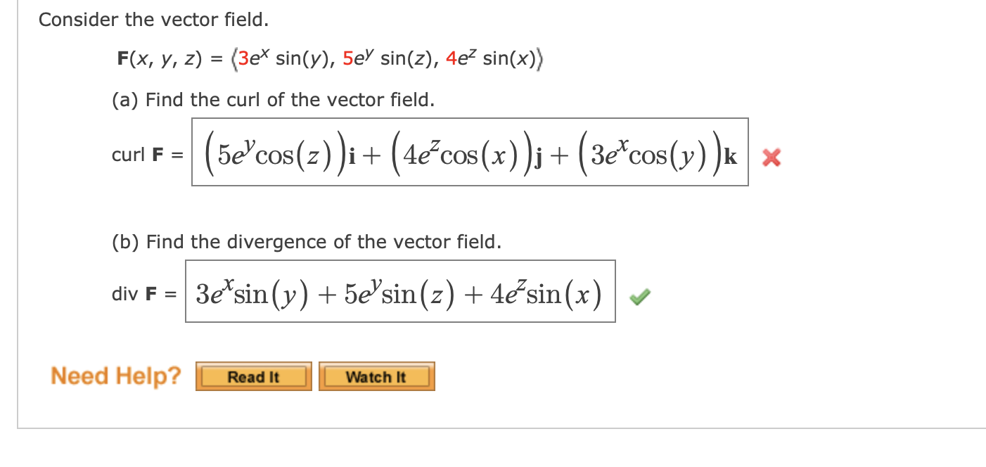 Solved Consider the vector field. | Chegg.com