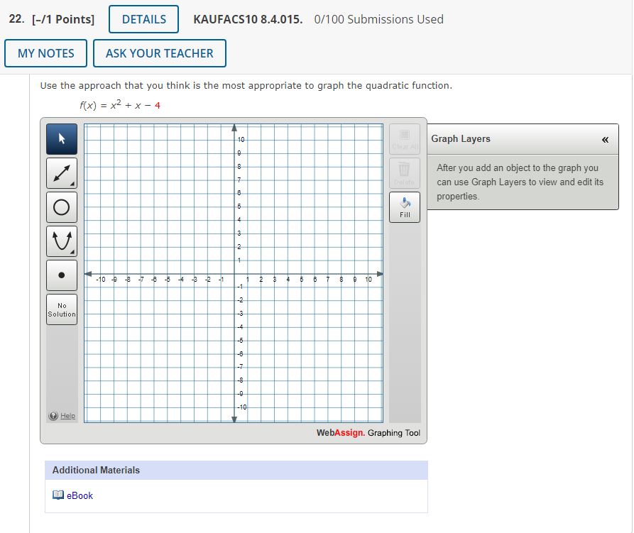 Solved [−/1 Points] KAUFACS10 8.4.015. 0/100 Submissions | Chegg.com