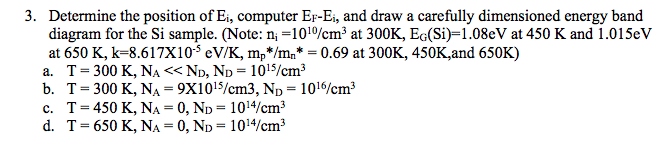 Solved 3. Determine the position of Ei, computer Ef-Ei, and | Chegg.com