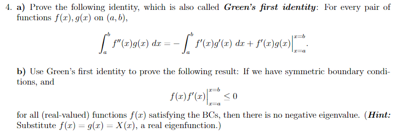 Solved 4. a) Prove the following identity, which is also | Chegg.com