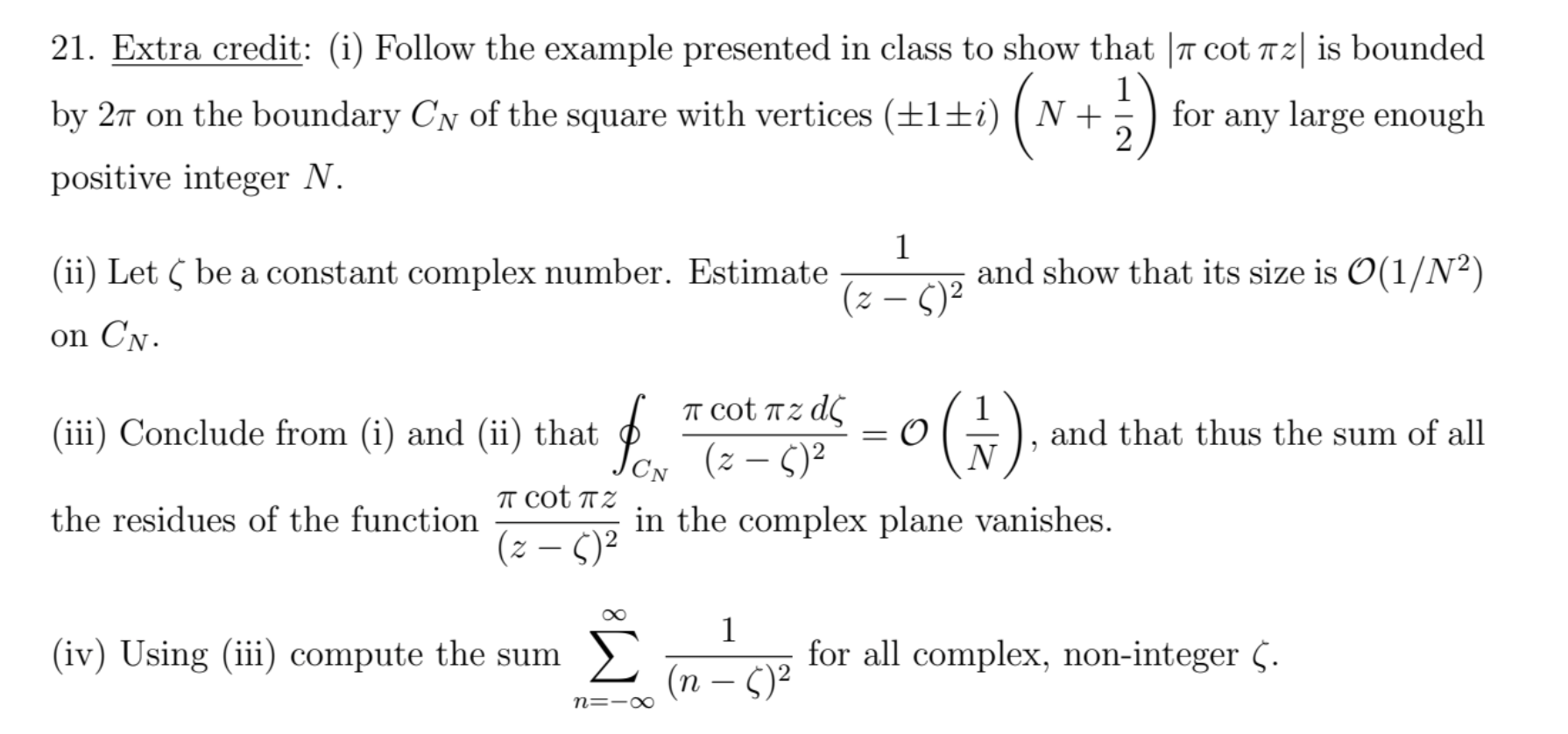 Solved 21. Extra credit: (i) Follow the example presented in | Chegg.com