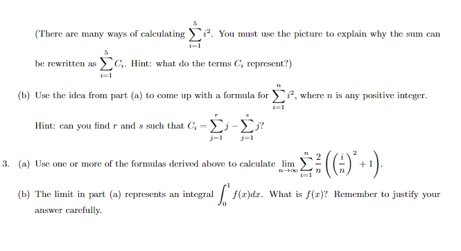 Solved 1. (a) Using the picture below, calculate the sum | Chegg.com