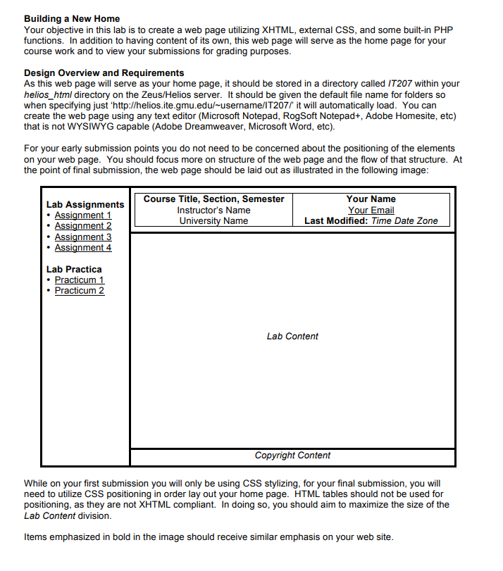 Building a New Home Your objective in this lab is to | Chegg.com