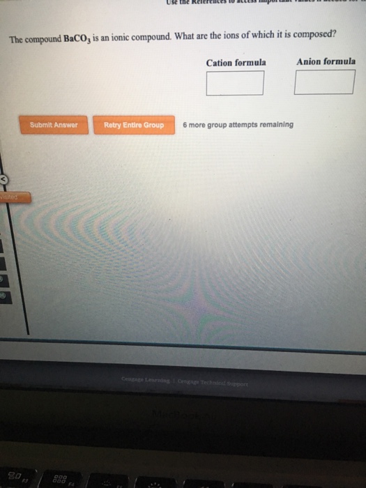 Solved The compound BaCO_3 is an ionic compound. What are | Chegg.com