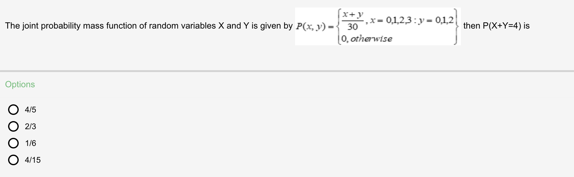 Solved The joint probability mass function of random | Chegg.com