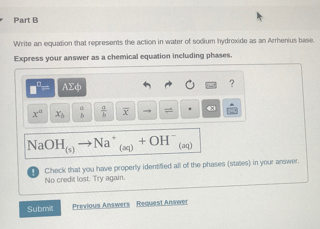 Solved Part B Write an equation that represents the action | Chegg.com Solved Part B Write an equation that represents the action | Chegg.com