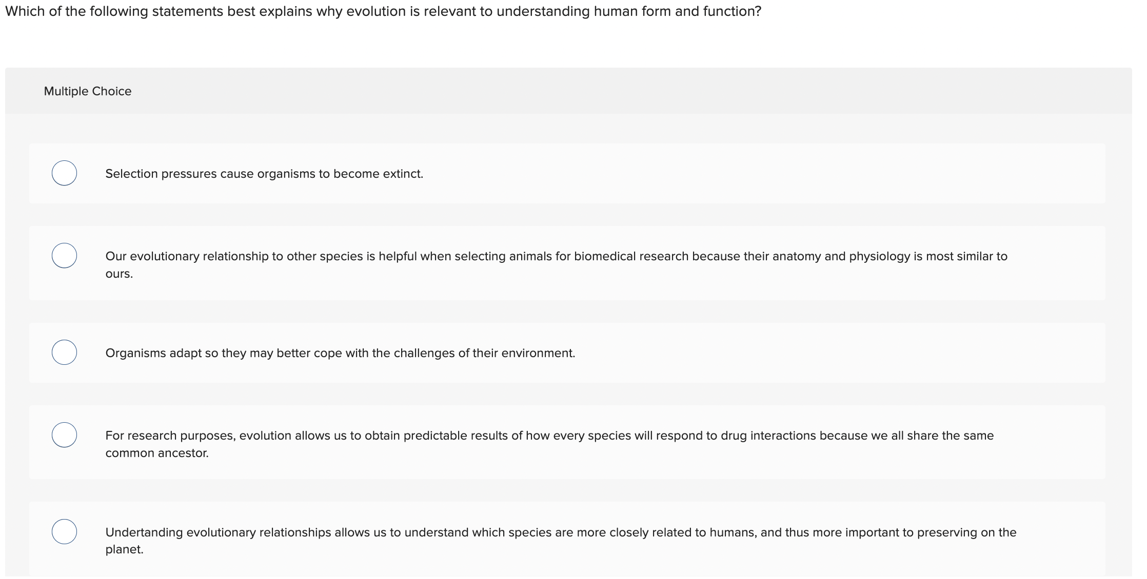 Solved Which of the following statements best explains why | Chegg.com