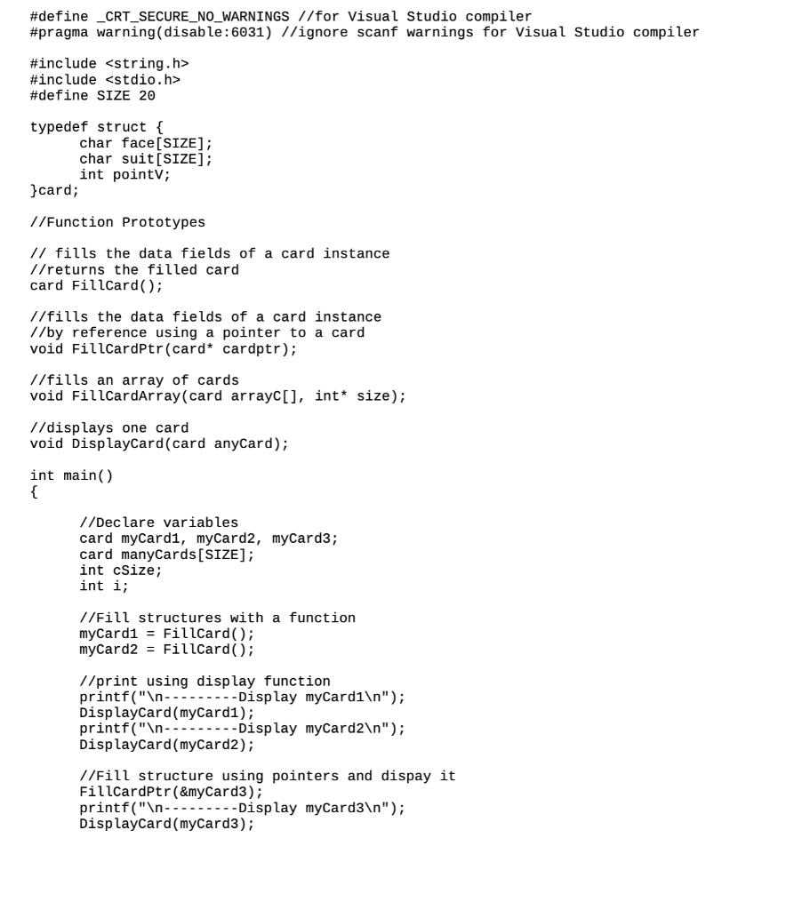 Solved Intro to Programming in C-program 9 (smaller program) | Chegg.com